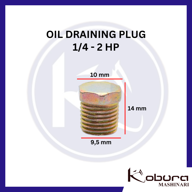 Jual Baut Oli Atau Oil Draining Plug Kompresor Angin 1/4 - 2 HP | Shopee Indonesia