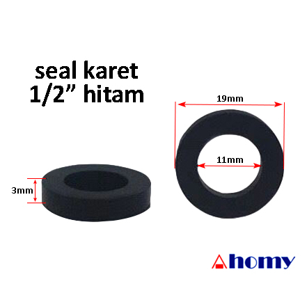 Jual seal karet silikon 1/2” hitam selang fleksibel jet shower bidet ...