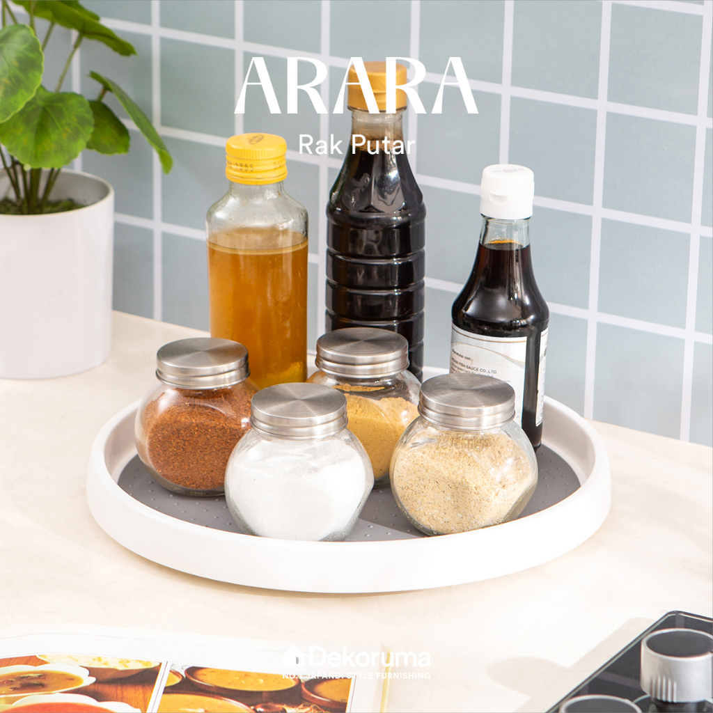 Jual Dekoruma ARARA Rak Putar Diameter 29.5 CM - Rak Bumbu Dapur ...