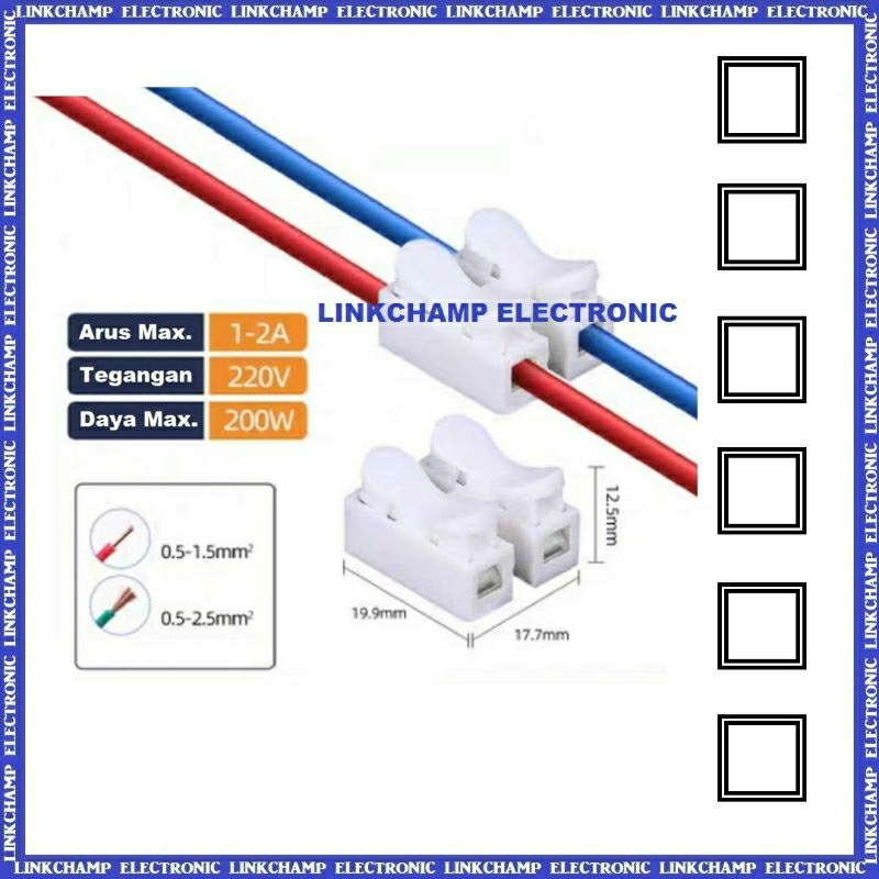 Jual Asahikawa Konektor Sambungan Kabel Press Connector Cable | Shopee ...