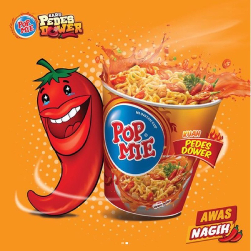 Jual Pop Mie Kuah Pedas Dower rasa Ayam Pedas 77Gr | Shopee Indonesia