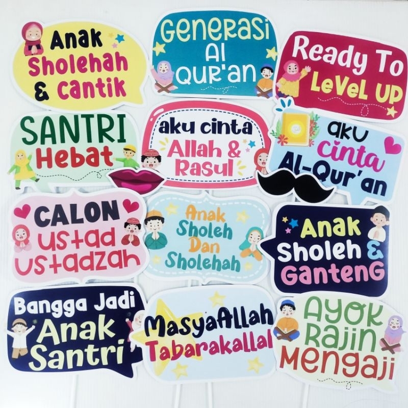 Jual PROPS ANAK SANTRI ANAK MUSLIM PROPS PHOTOBOOTH AKSESORIS FOTO ...