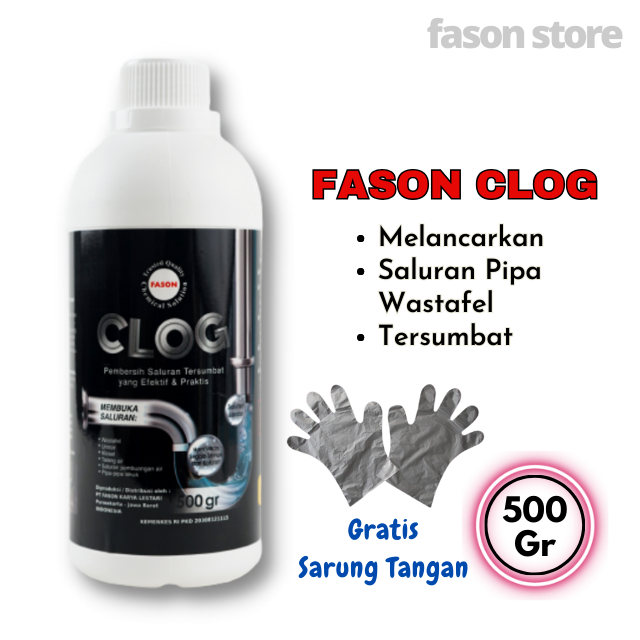 Jual Cairan Anti Sumbat Wastafel Mampet Fason CLOG 500gram | Shopee ...