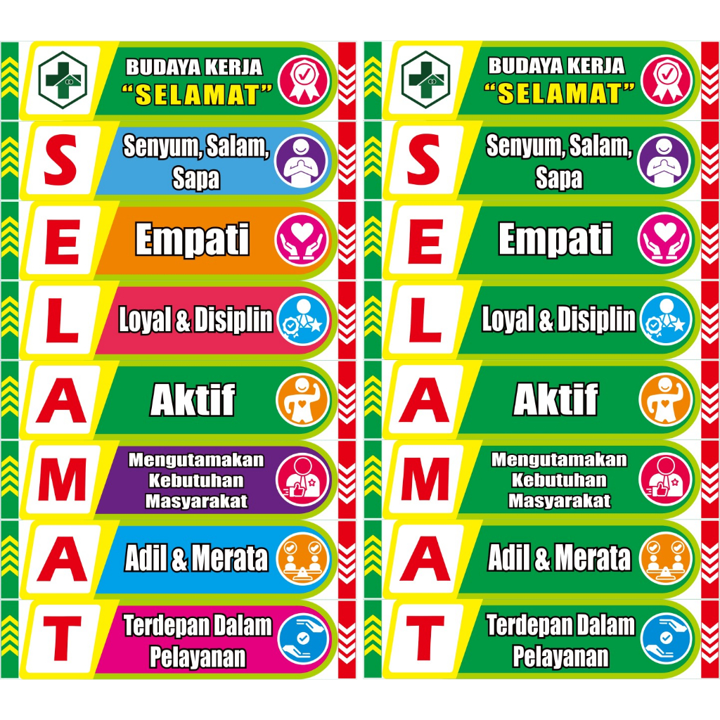 Jual STIKER Akreditasi Puskesmas Budaya Kerja | Shopee Indonesia