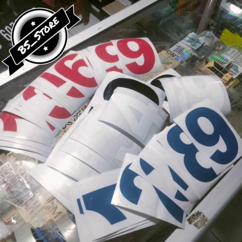 Jual Sticker Loker Nomer Meja CUSTOM CUTTING ANGKA 10CM | Shopee Indonesia
