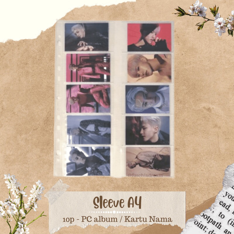 Jual Photocard Sleeve Pocket (10p) ukuran A4 2/3/4 Ring (Bantex - lembaran) | Shopee Indonesia