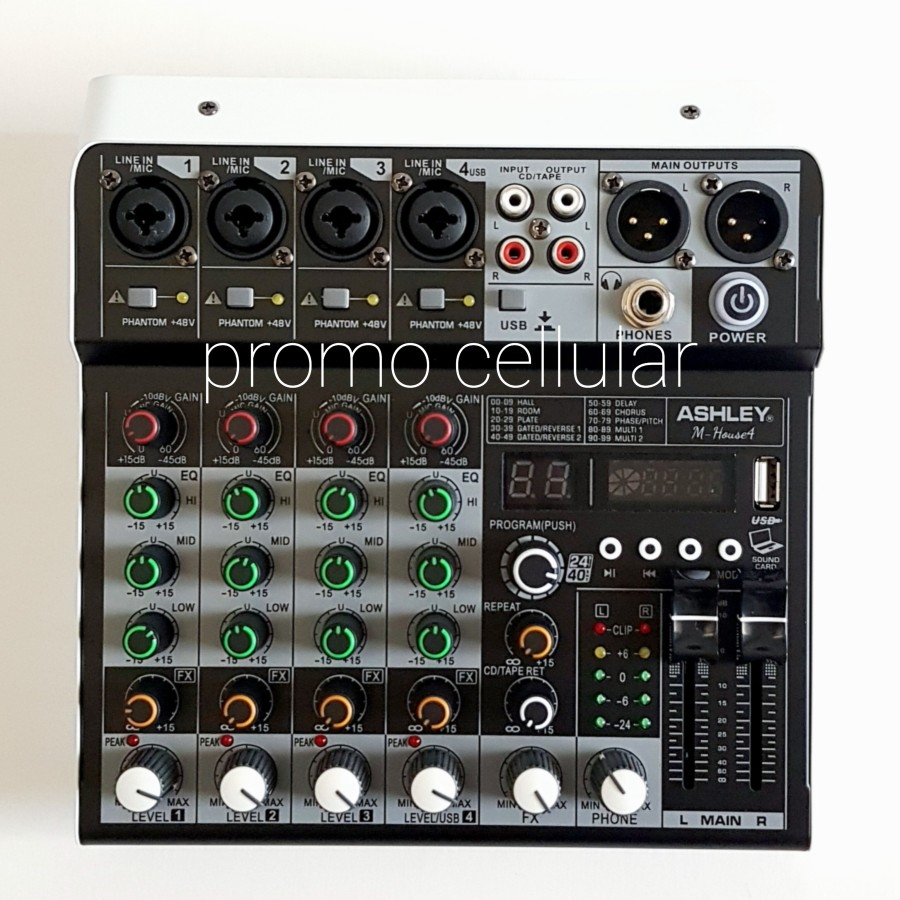Jual Mixer Ashley 4 Channel M House4 Mhouse4 M house 4 Bluetooth Original | Shopee Indonesia
