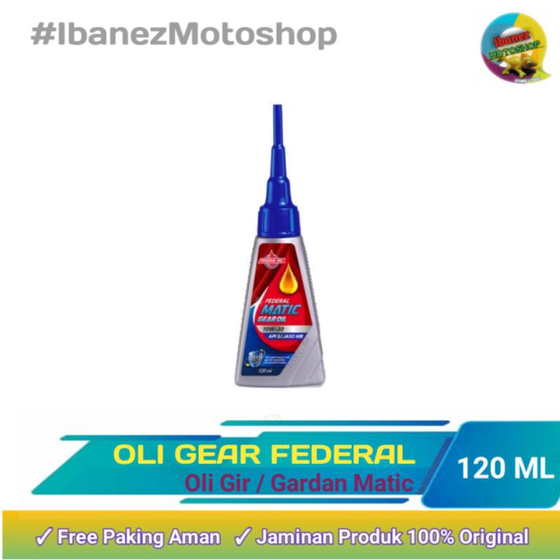Jual Federal Scooter Gear Oil Gardan Oli Gir Matic 120ML (DIJAMIN ASLI ...