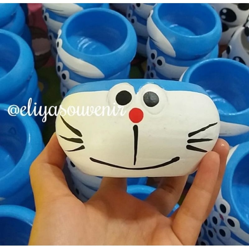 Jual POT KARAKTER PANDA / POT PANDA / POT DORAEMON / POT HELLO KITTY ...