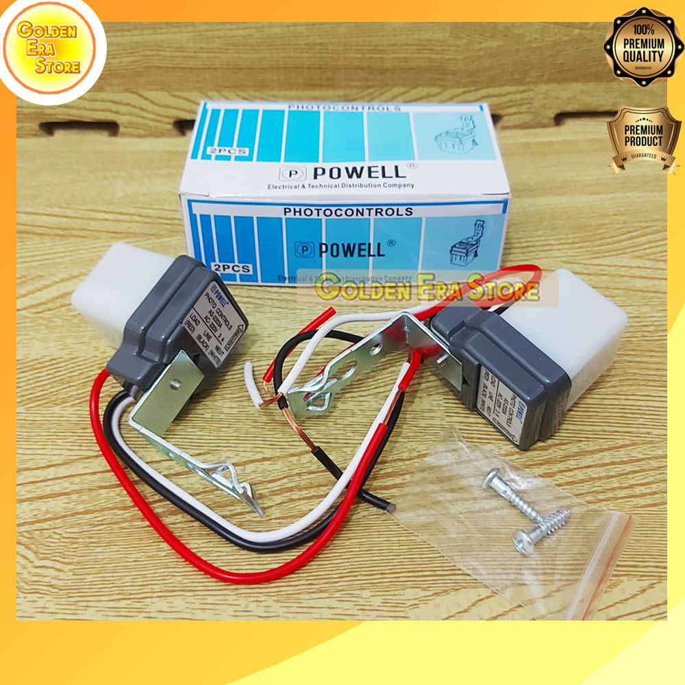 Jual POWELL 3A / 6A PhotoControl PhotoCell/ Foto Sensor Matahari ...