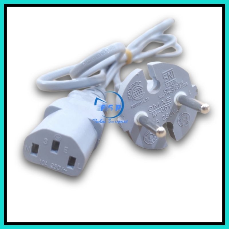 Jual KABEL COLOKAN MAGIC COM RICE COOKER 10A 250V MODEL LUBANG 3 ...