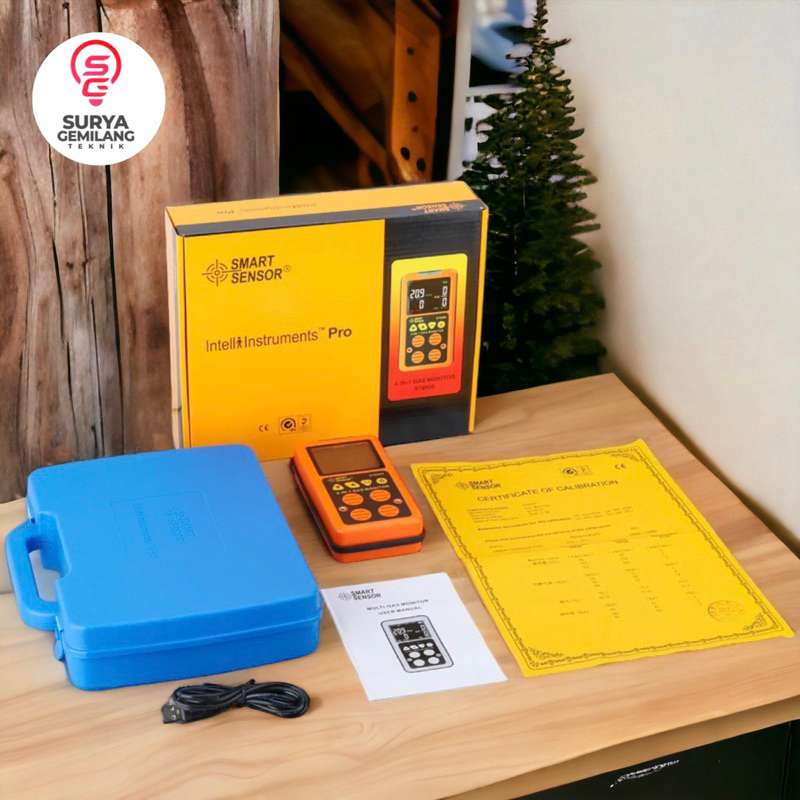 Jual ⭐Professional⭐ H2S O2 CO LEL Gas Monitor Smart Sensor ST8900 4 in ...