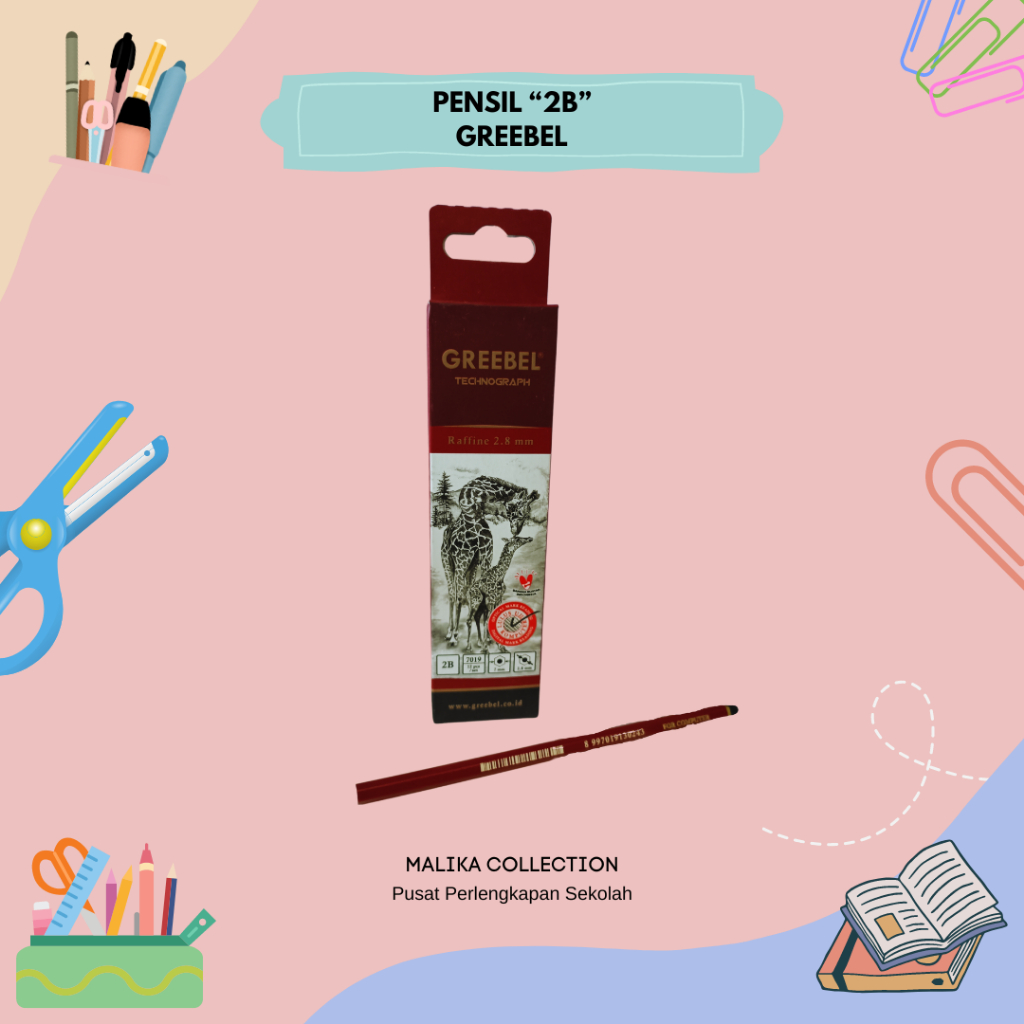 Jual PENSIL GREEBEL 2B | Shopee Indonesia