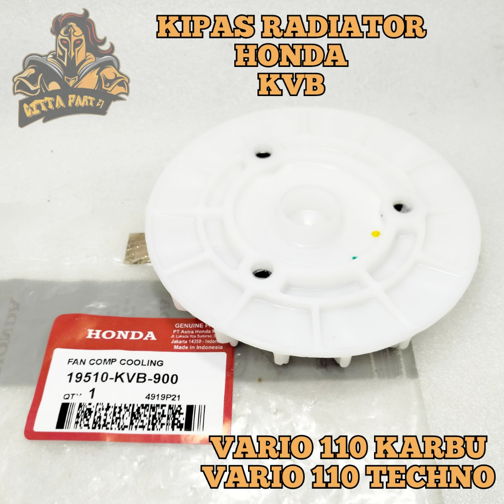 Jual KIPAS RADIATOR HONDA KVB KUALITAS ASLI ORIGINAL HONDA AHM PRESISI ...