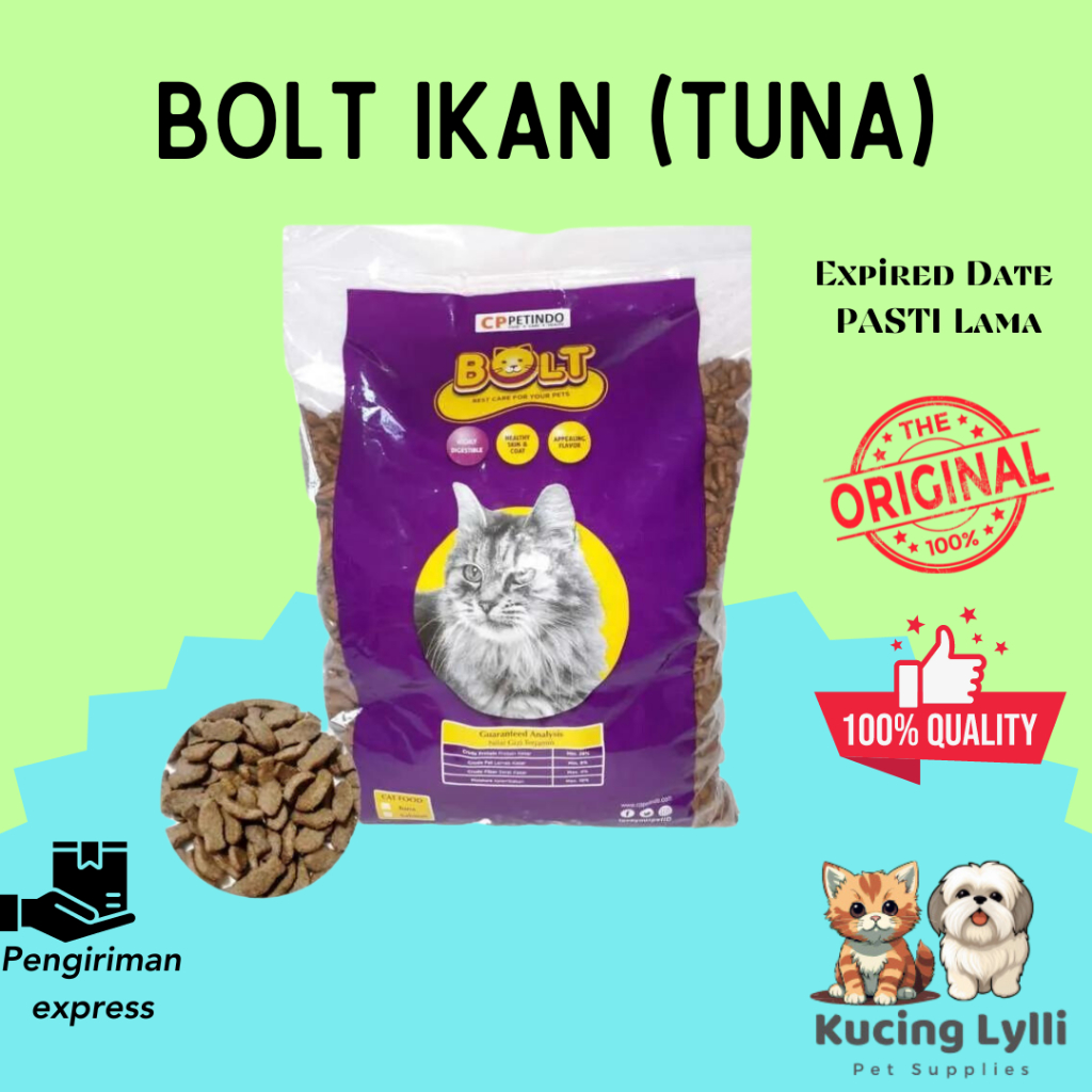 Jual Bolt Tuna 800 gram (Repack) - Makanan Kucing BOLT 800 gram ...