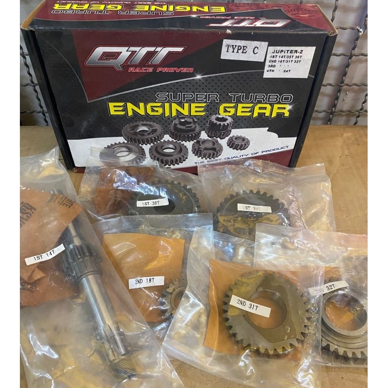 Jual [TERMURAH] Gigi rasio transmisi gear set QTT Klx dtracker Ninja 2T ...
