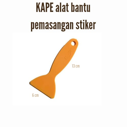 Jual Kape plastik alat bantu pemasangan sticker ukuran 6cmx 13 cm ...
