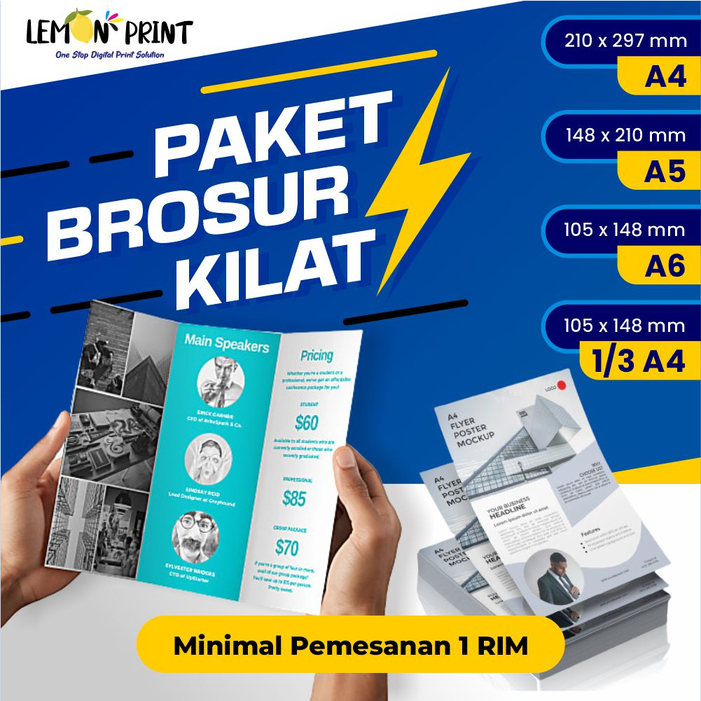 Jual Brosur A4 / A5 / A6 / Brosur Kilat / Brosur Cepat Murah | Shopee Indonesia
