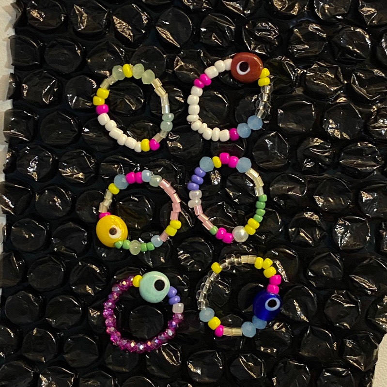 Jual BACA DESKRIPSI‼️BEADS RING | cincin manik-manik | ring | beads ...