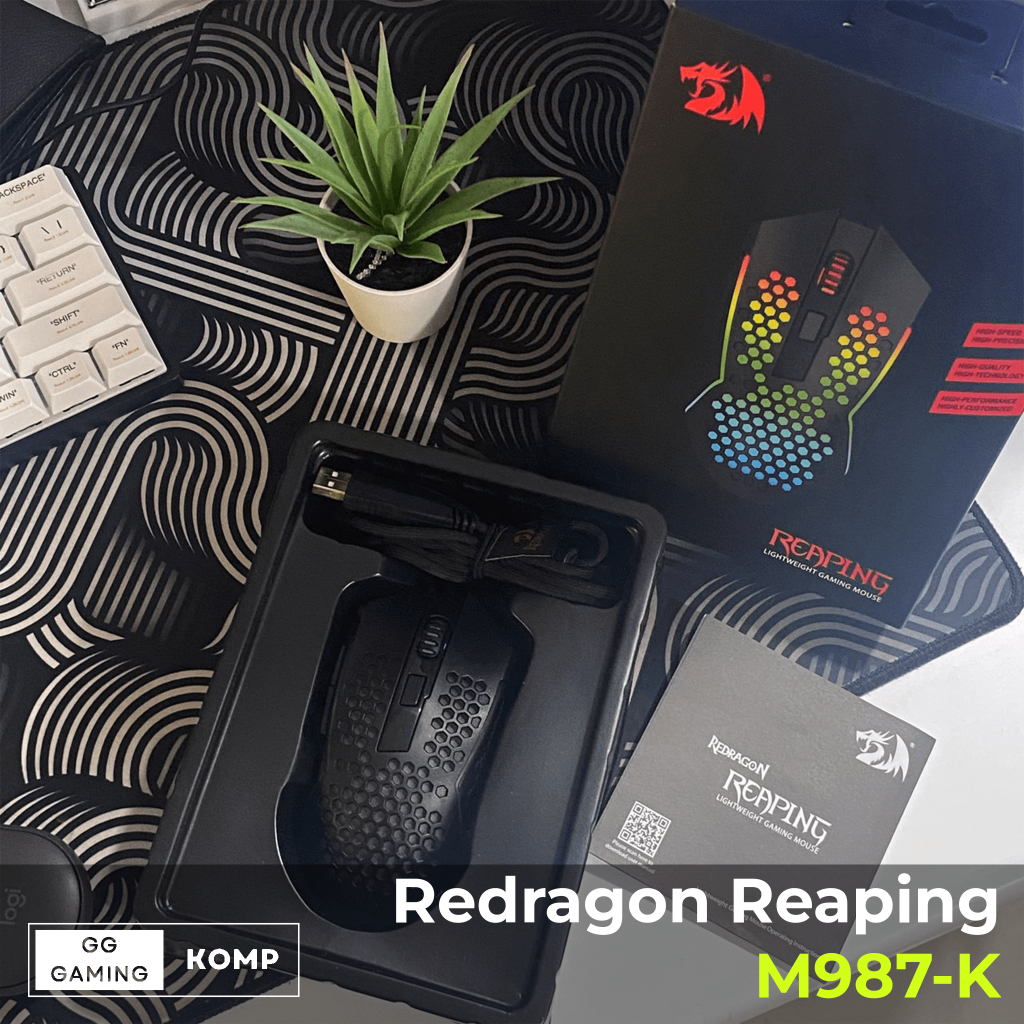 Jual Redragon Gaming Mouse Honeycomb Lightweight RGB REAPING - M987-K ...