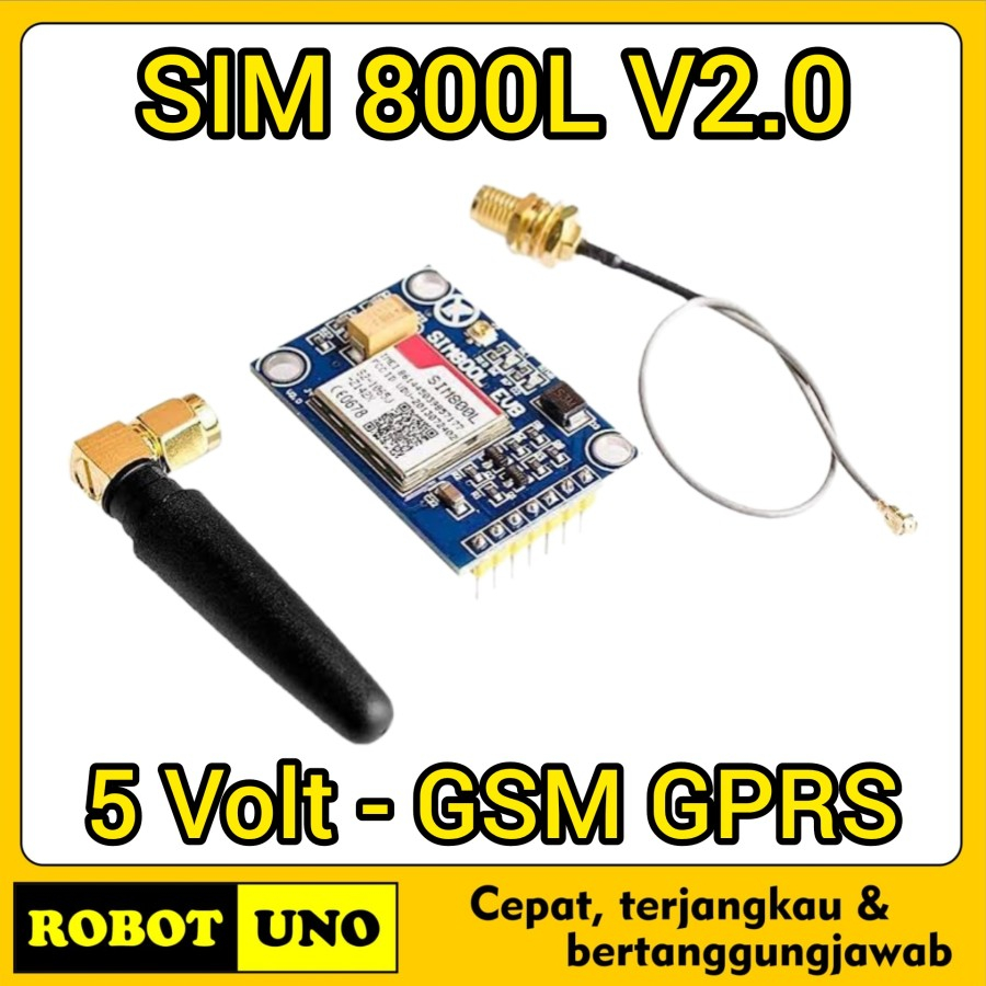 Jual SIM800L V2 SIM 800L V2.0 GSM GPRS 5V Antena Sim Card | Shopee Indonesia
