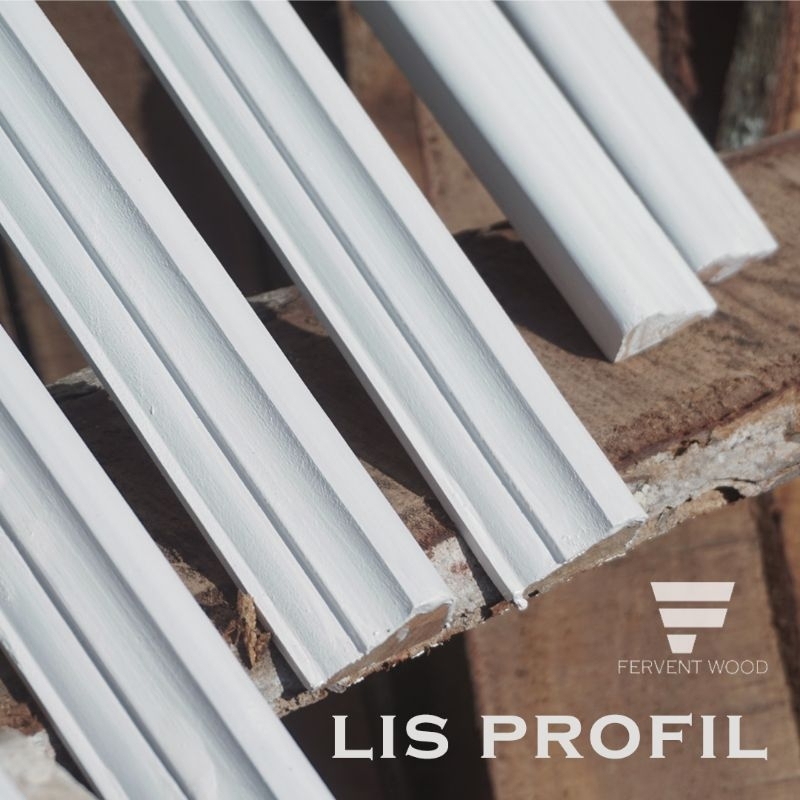 Jual FERVENT WOOD Lis Kayu Wall Moulding Molding Wainscoting Dinding ...