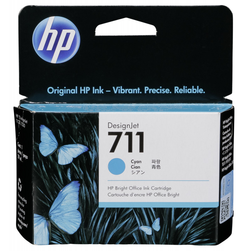 Jual Hp 711 29ml Cyan Designjet Ink Catridge Original ( cz130a ...