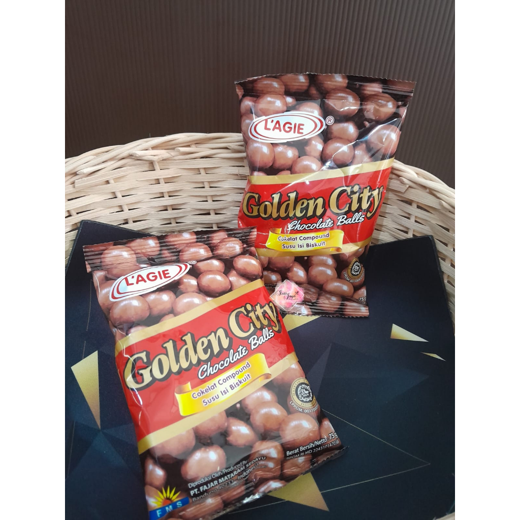 Jual GOLDEN CITY CHOCOLATE BALLS 75G | Shopee Indonesia