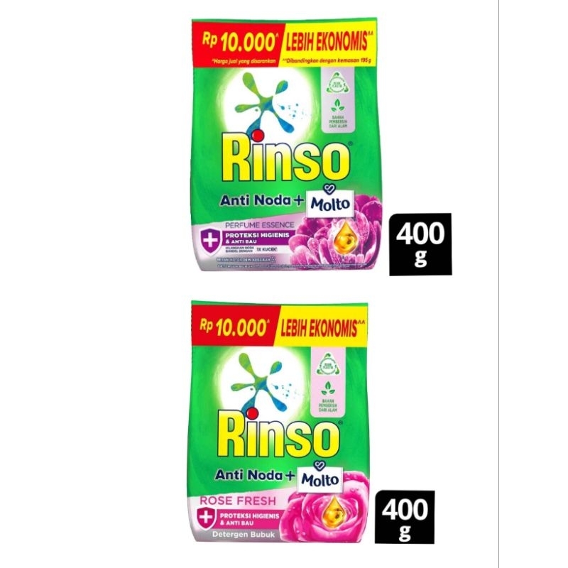 Jual rinso detergent powder + molto 400g | Shopee Indonesia
