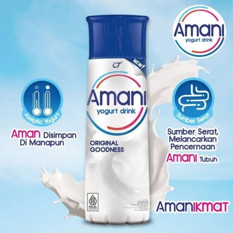 Jual Amani yoghurt drink 250ml minuman fermentasi | Shopee Indonesia