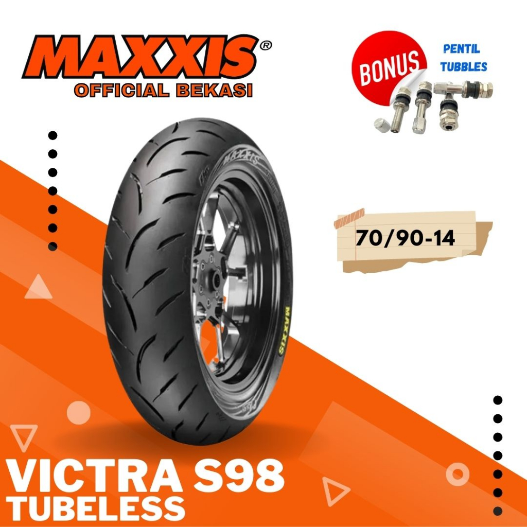 Jual BAN MAXXIS VICTRA TUBELESS / (90/90 - 100/80 - 110/80 - 120/70 ...