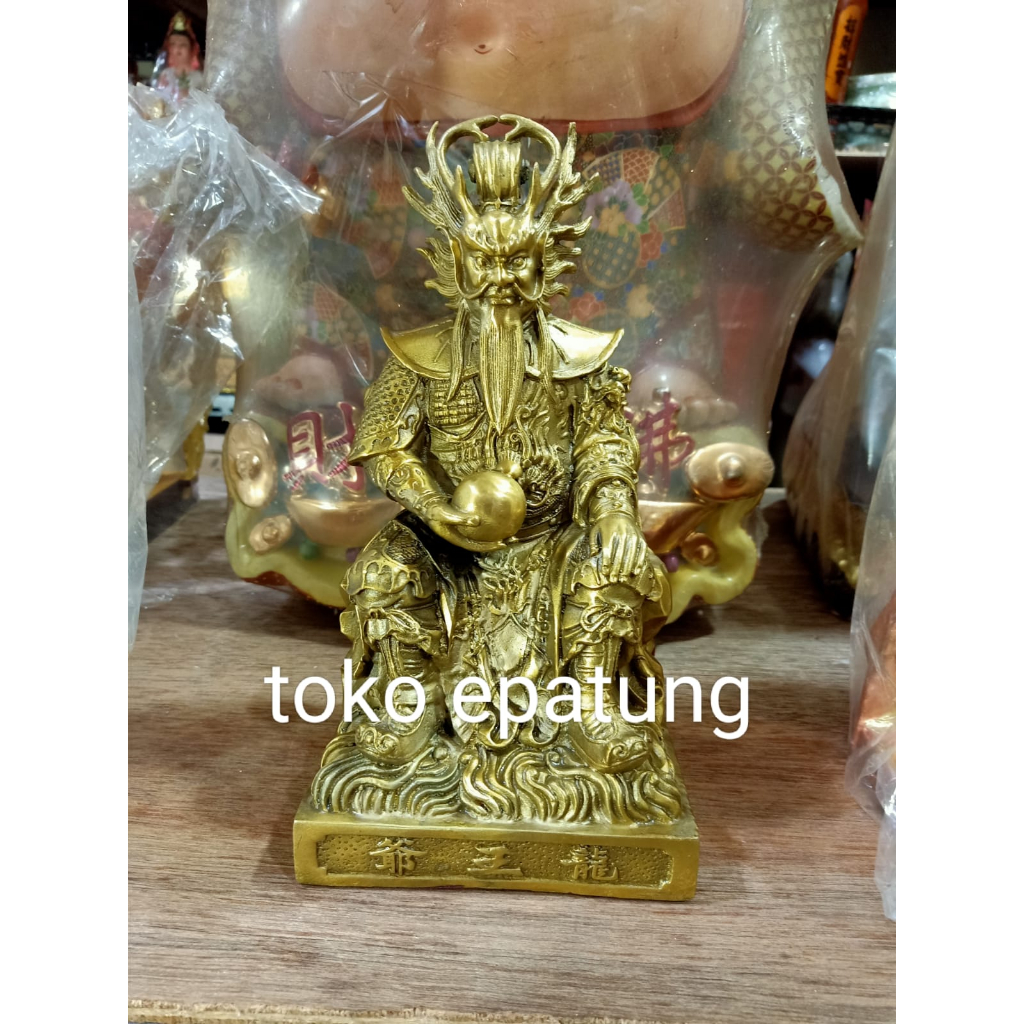 Jual patung dewa raja naga / hai ling ong - kuningan 10 inch | Shopee ...