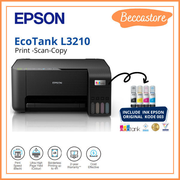 Jual Printer Epson L3210 / L3211 - Ink Tank / All In One Garansi Resmi Epson indonesia L-3210 ...