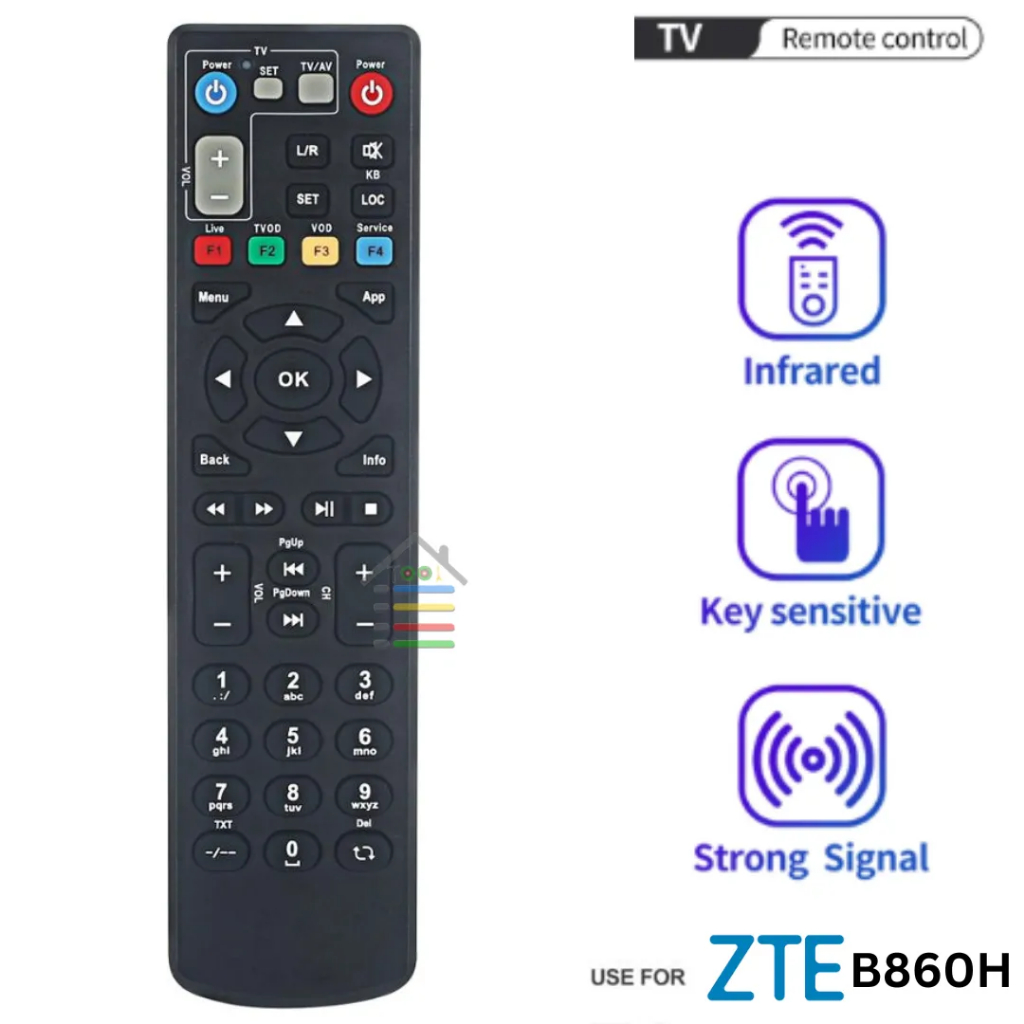 Jual Remote STB ZTE B860H V1 V2 V5 warna Hitam | Shopee Indonesia
