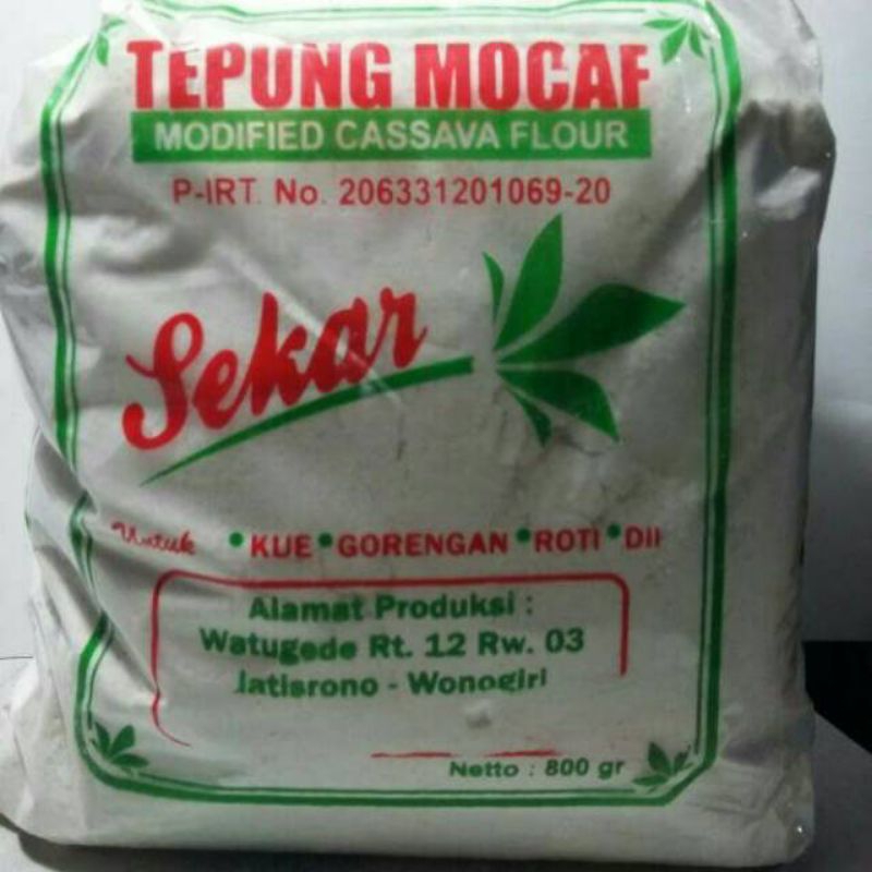 Jual tepung mocaf original sekar Wonogiri 800 gr tepung singkong tepung ...