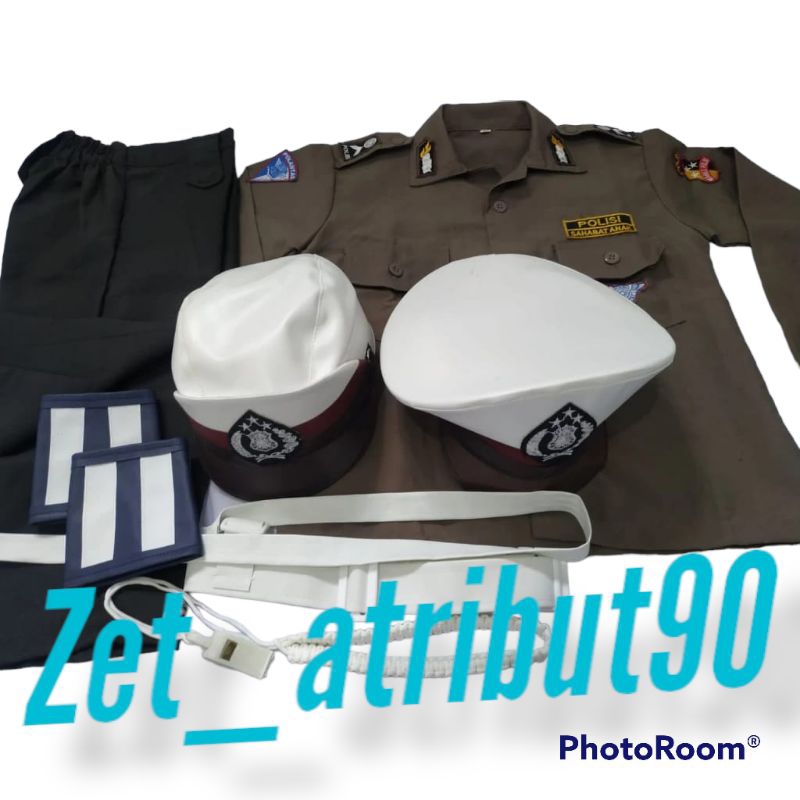 Jual BAJU SERAGAM POLISI CILIK PAKET LENGKAP TERLALRISl LAKI LAKI ...