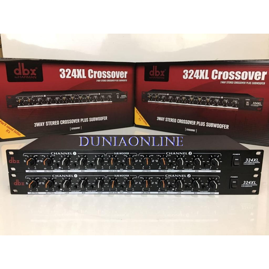 Jual CROSSOVER DBX 324 XL 3 WAY STEREO CROSSOVER PLUS SUBWOOFER 324XL ...