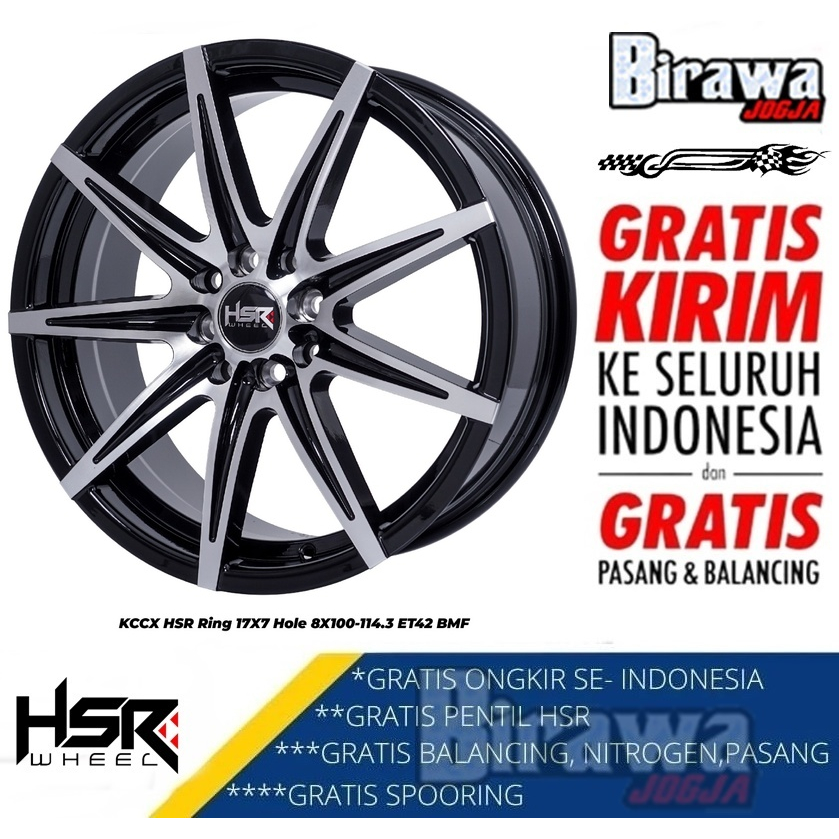 Jual Velg Racing Ring 17 HSR KCCX R17 PCD 4X100 4X114,3 Untuk Mobil ...