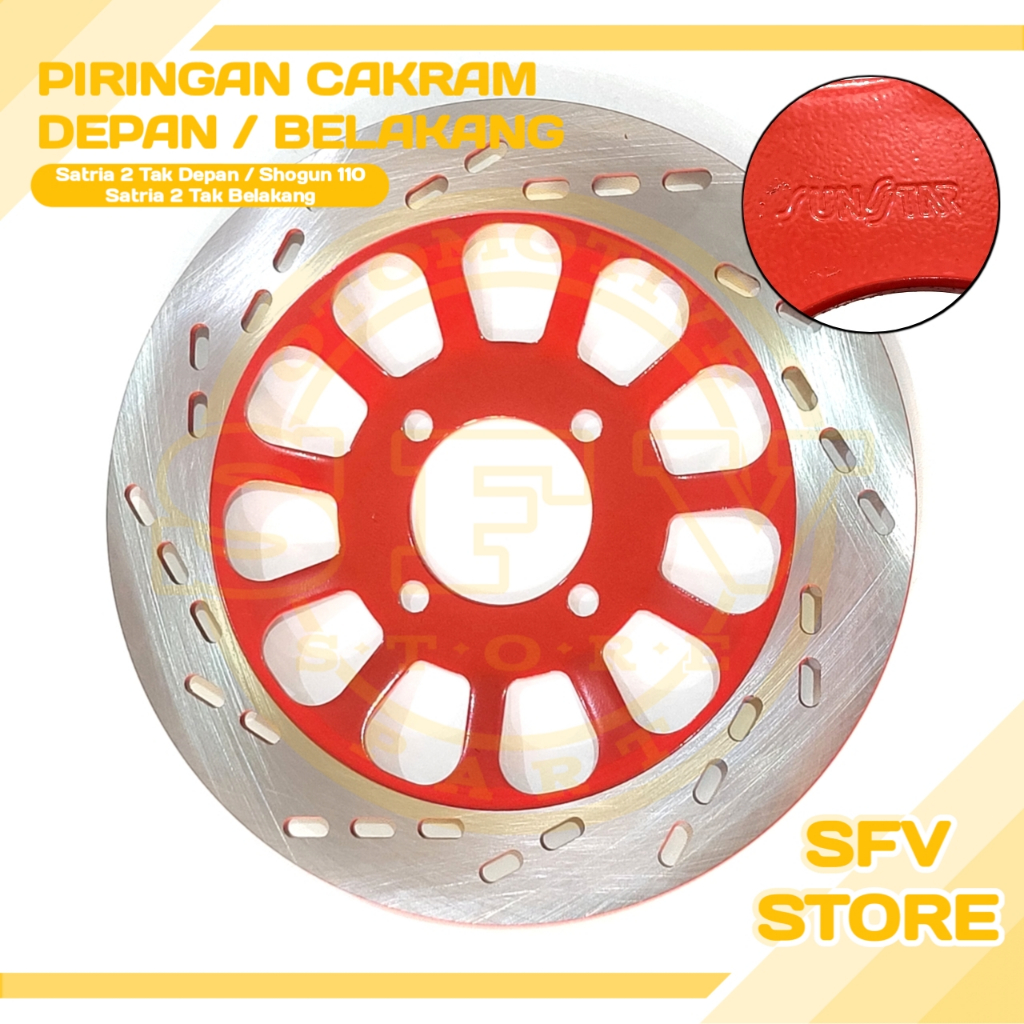 Jual Piringan Cakram Satria 2 Tak / Shogun Depan Belakang Model Standar ...