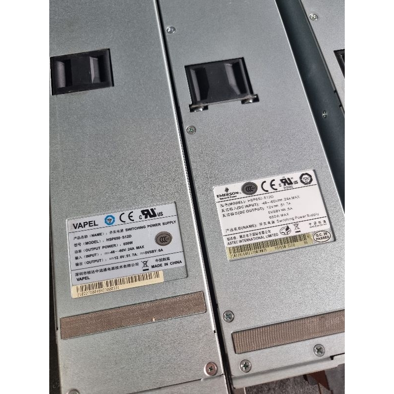 Jual HSP650-S12D Switching Power Supply DC-DC Input 48V-60V 24A Output 12V 51.7A VAPEL Emerson ...