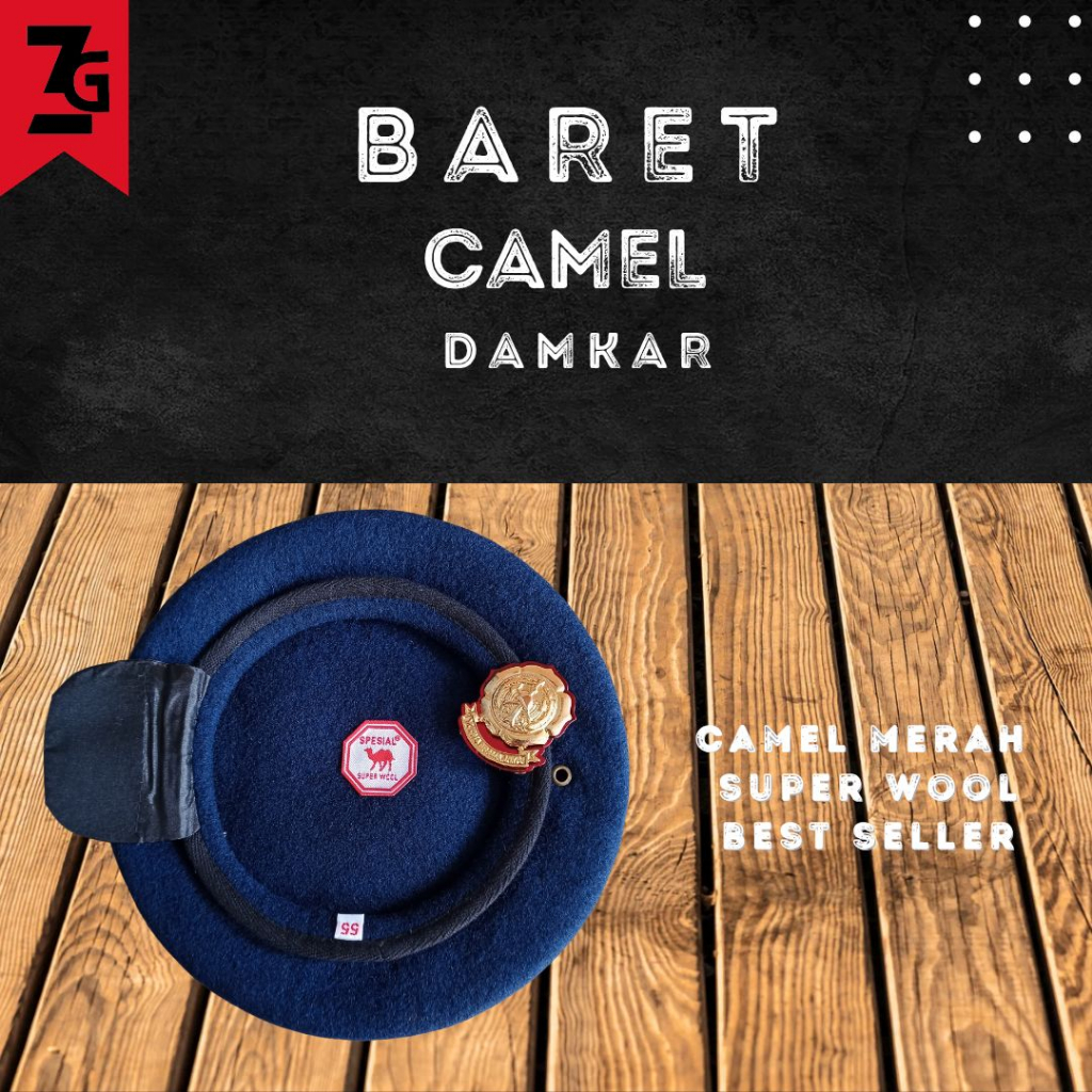 Jual Topi Baret CAMEL PEMADAM/ Pemadam / Damkar, Camel Asli Onta MERAH ...