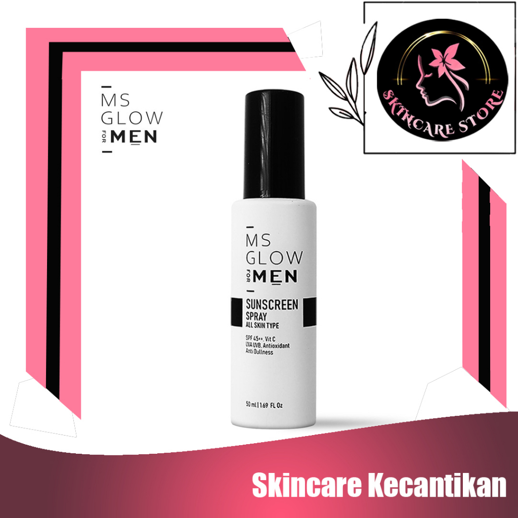Jual MS GLOW FOR MEN SUNSCREEN SPRAY | MS GLOW FOR MEN | Shopee Indonesia