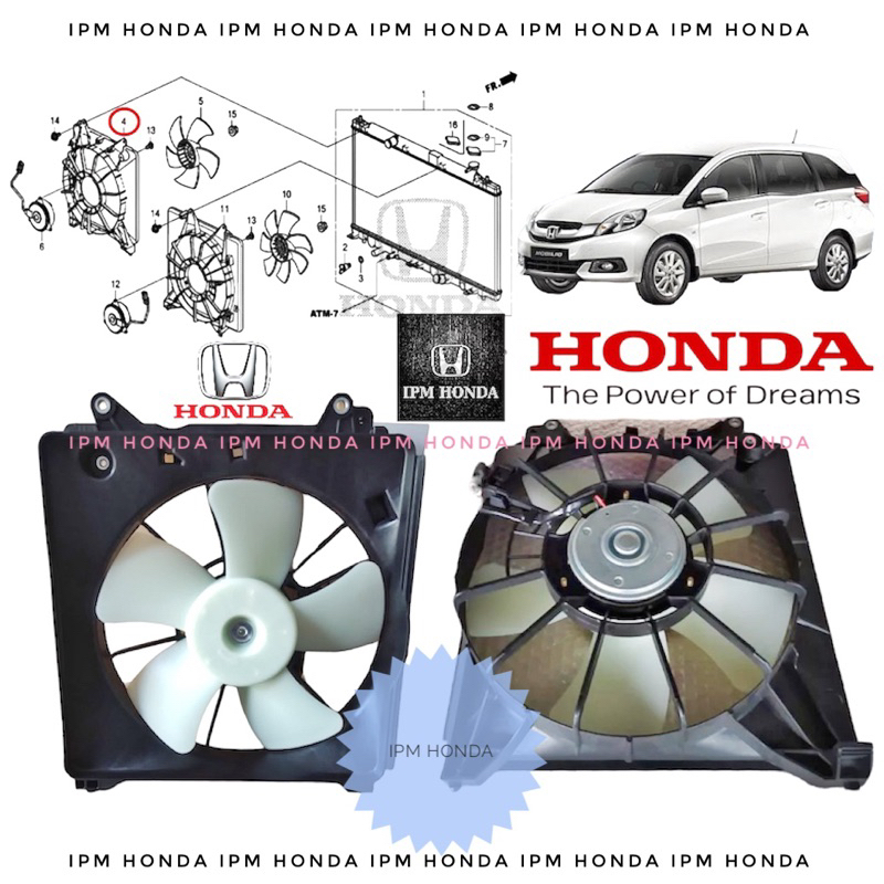 Jual 5EA Shroud Rangka Rumah Fan Kipas Baling Baling 5 Daun Motor ...