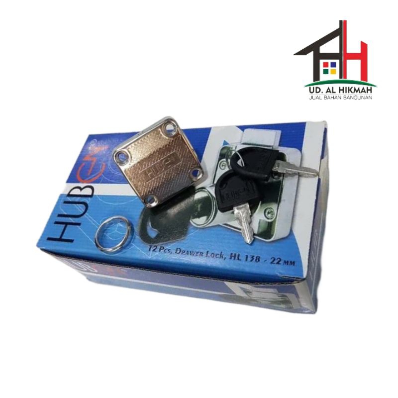 Jual Kunci Laci Meja Pintu Lemari Loker HUBEN Kerangka Padat HL-138-22 | Shopee Indonesia
