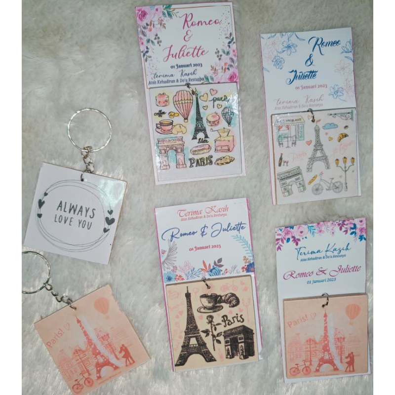 Jual Souvenir Pernikahan Gantungan Kunci Paris per 50 pcs | Shopee ...