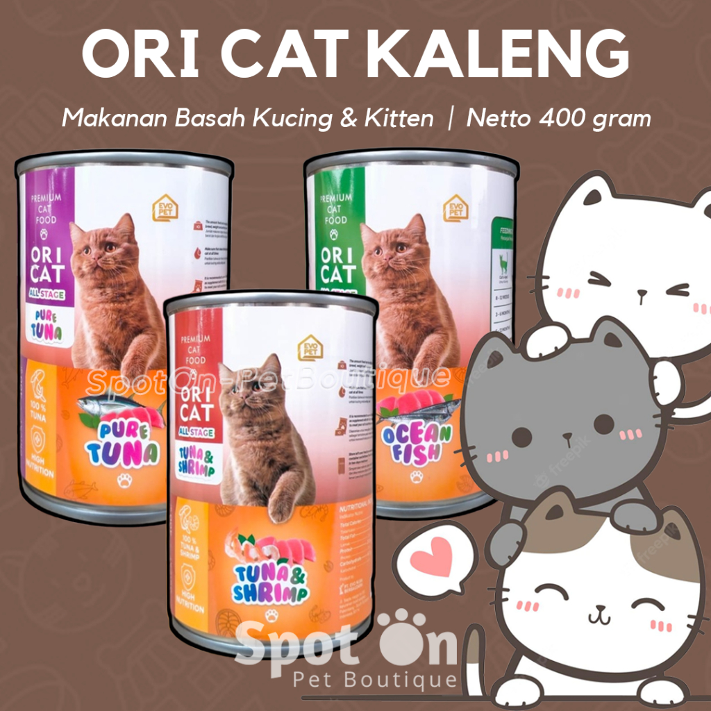 Jual Ori Cat Kaleng 400 gr | Makanan Basah Kucing | Kitten & Cat Wet ...