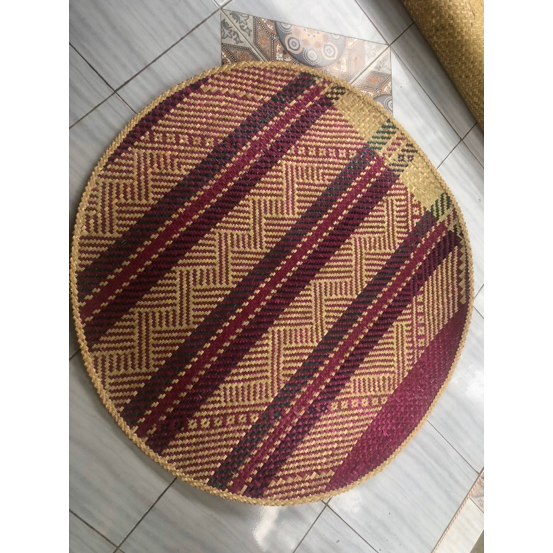 Jual Rug/Tikar purun bulat 80 cm (Motif) | Shopee Indonesia
