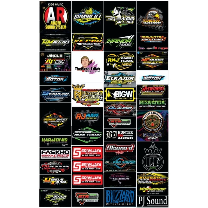 Jual Stiker logo sound system 1 lembar bahan cromo | Shopee Indonesia