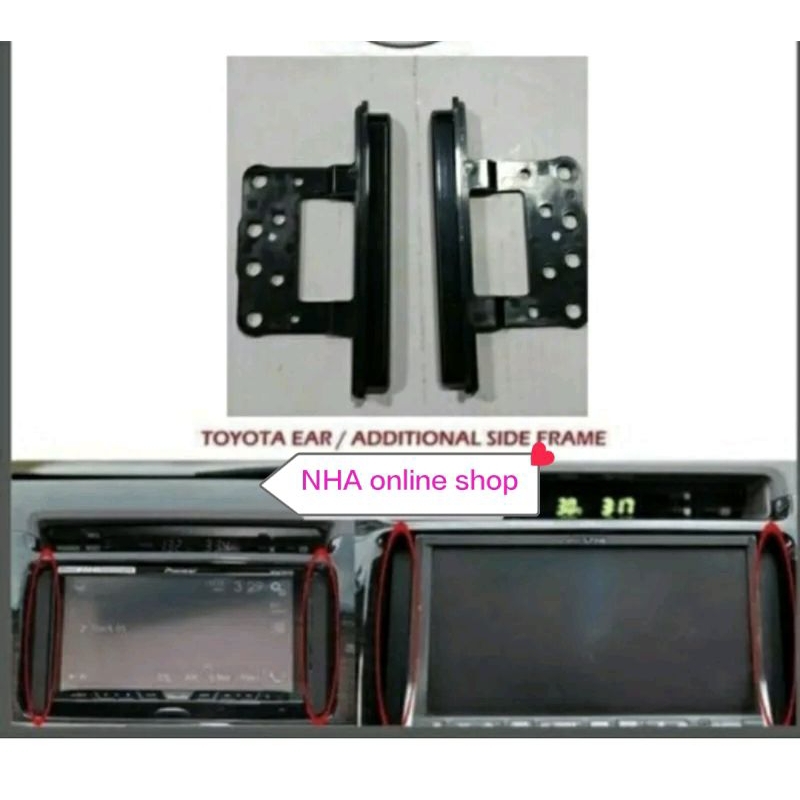 Jual Frame Kupingan Head unit Double din Toyota innova agya dan lainnya ...