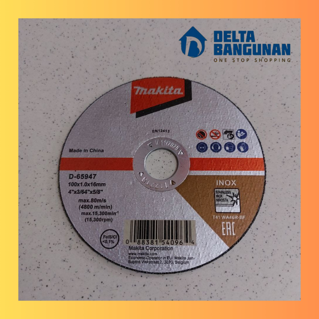 Jual Mata Potong Besi 4 Inch Atau Mata Cutting Besi Makita Shopee Indonesia